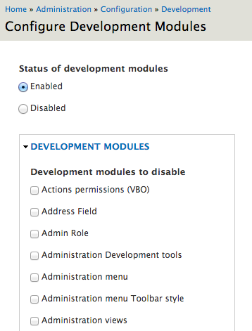 Disable Developer Modules | Drupal.org